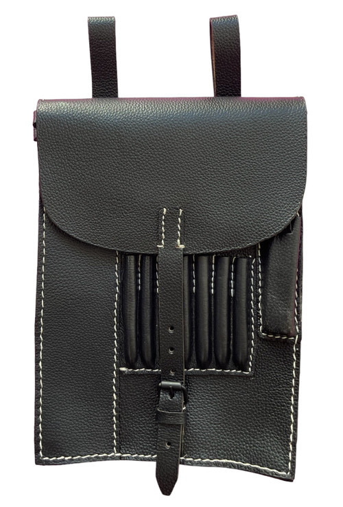 WWII German Map Case, Black Leather
