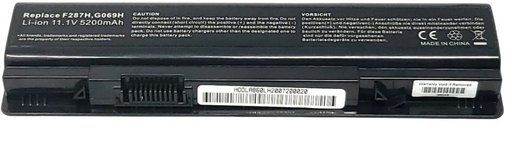 F287H - 6-Cell Battery for Dell Vostro A840 A860 1014 1015 1088 - CPU ...