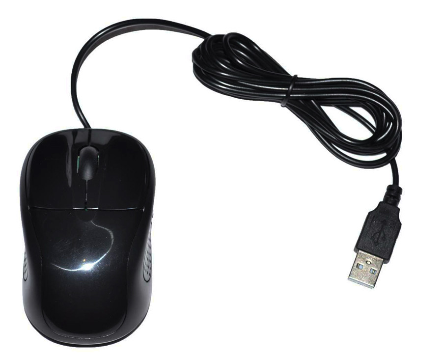 Black iMicro Ergonomic Wired USB 3D Optical Mouse - CPU Medics