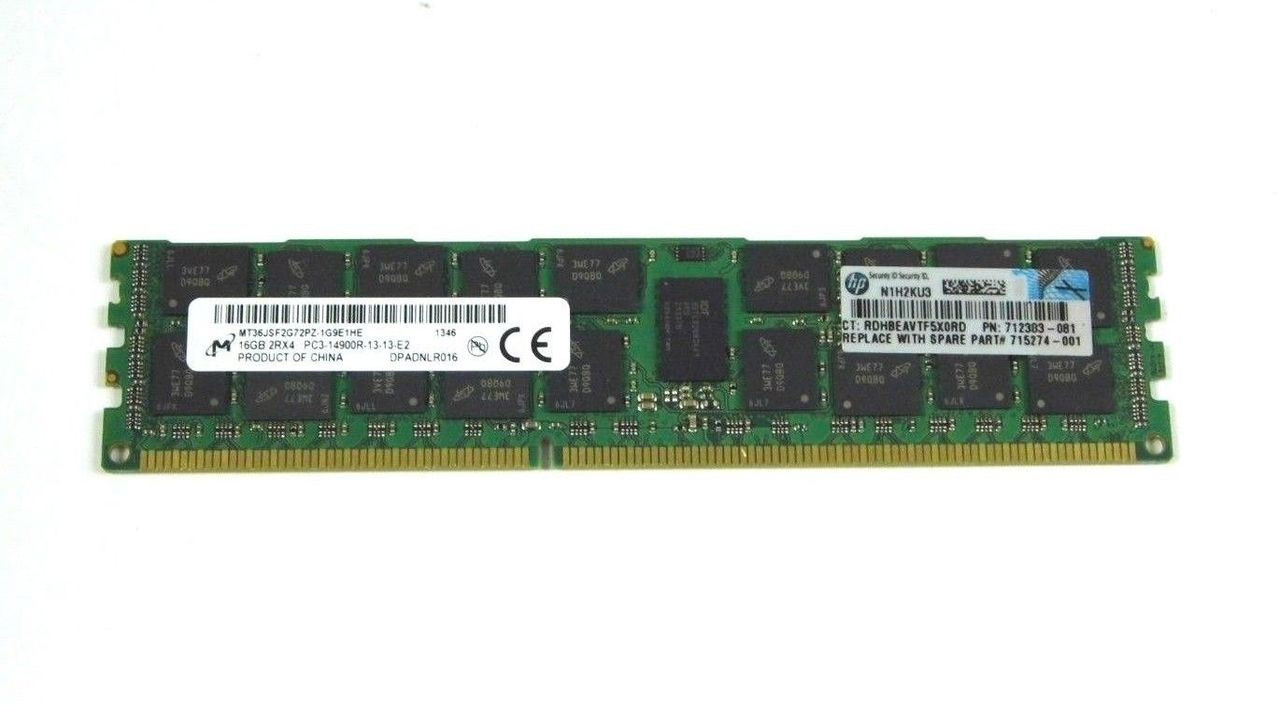 16GB 1866Mhz PC3-14900R 2RX4 DDR3 ECC Registered Server Memory