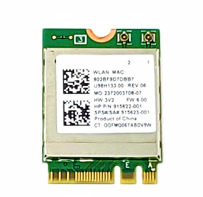HP 915622-001 - Realtek RTL8822BE 802.11 ac 2x2 WiFi + Bluetooth 4.2 ...