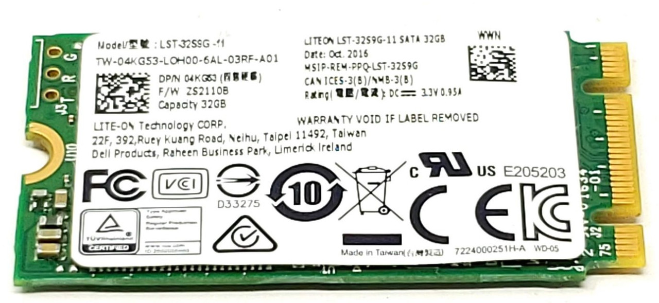 HP 836705-002 - 32GB Solid State SSD SATA NGFF M.2 2242 Drive - CPU Medics