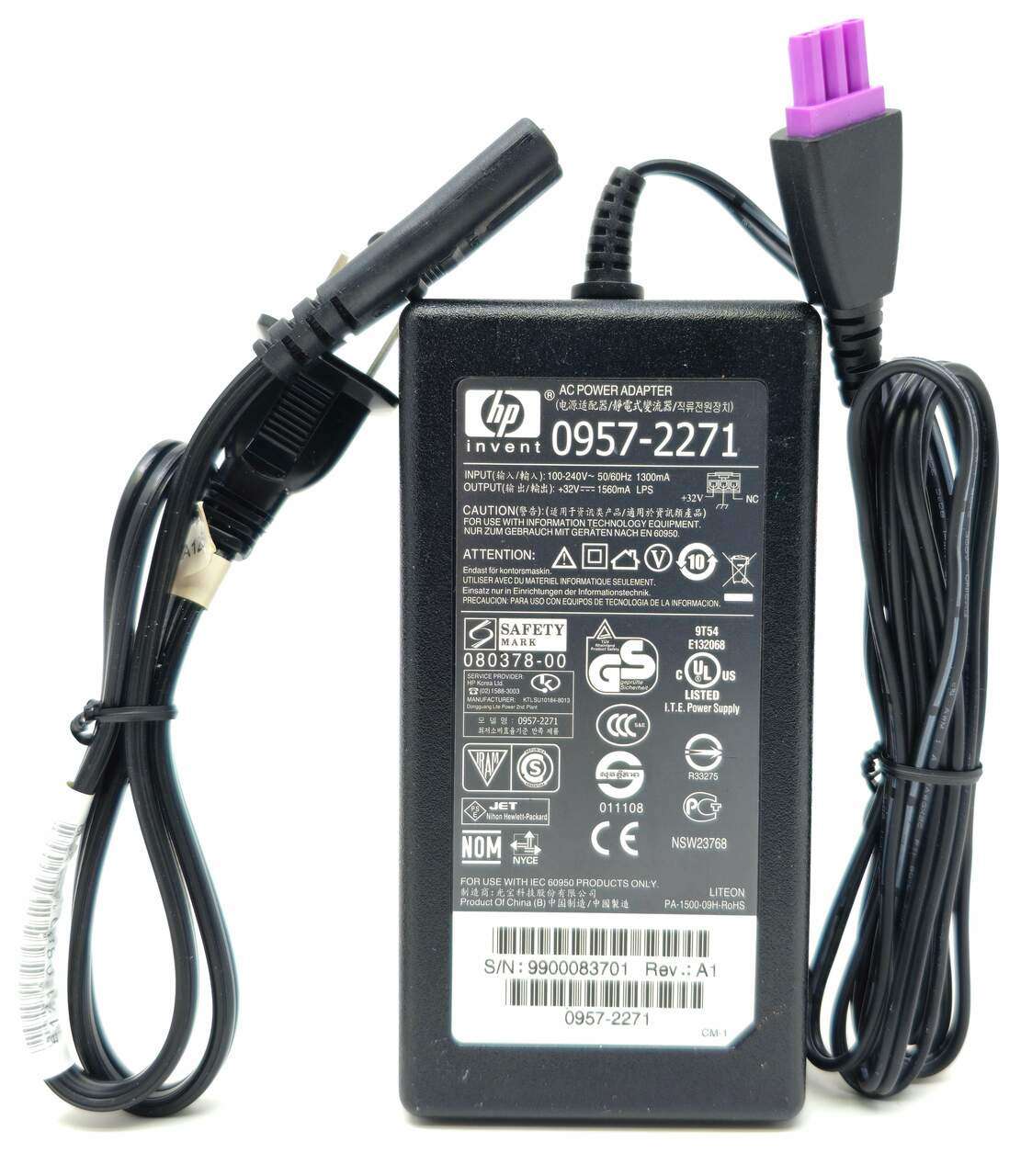 HP 0957-2259 - Genuine HP 32V AC Adapter Charger for HP OfficeJet 4500 ...