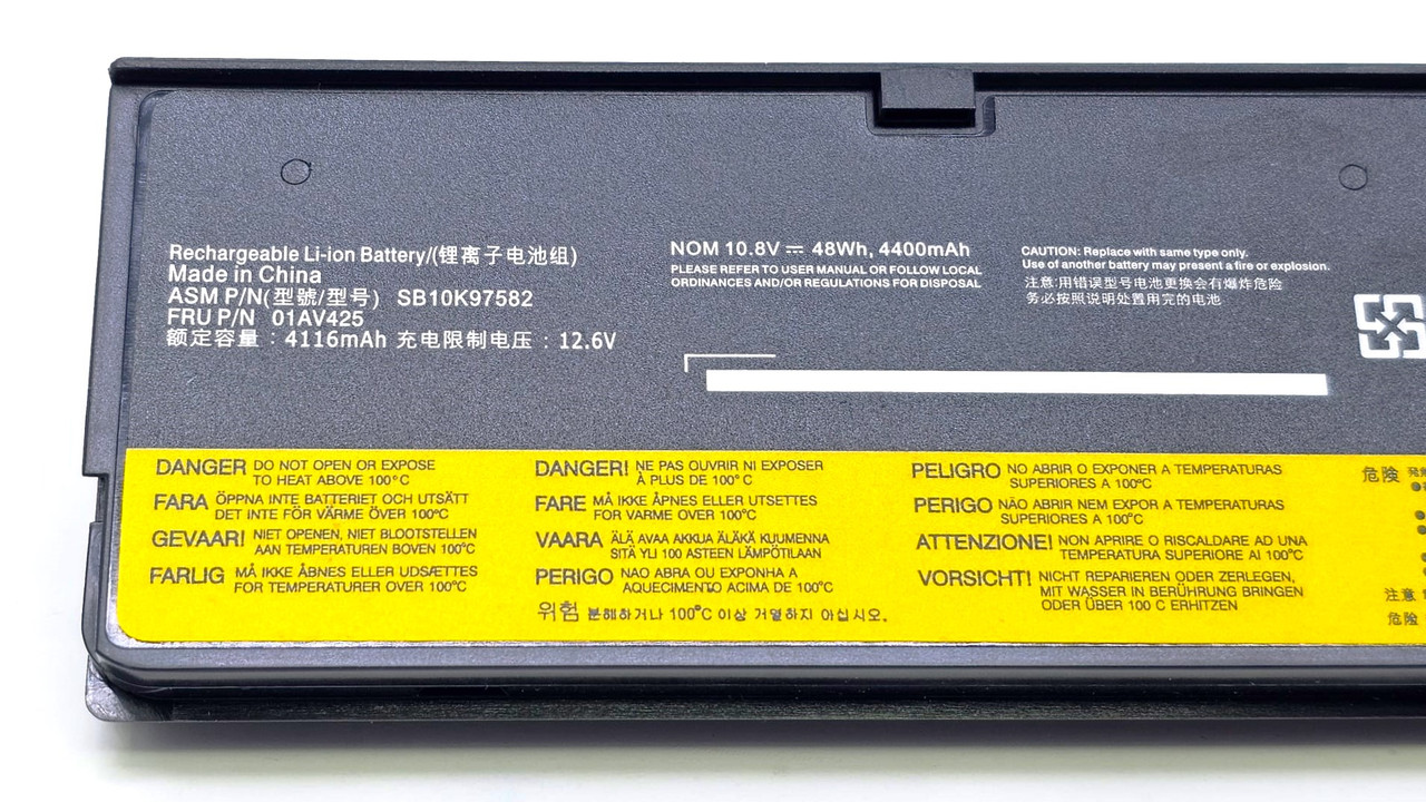 SB10K97582 - 61+ Battery for Lenovo ThinkPad T470 T480 T570 T580 A475 ...