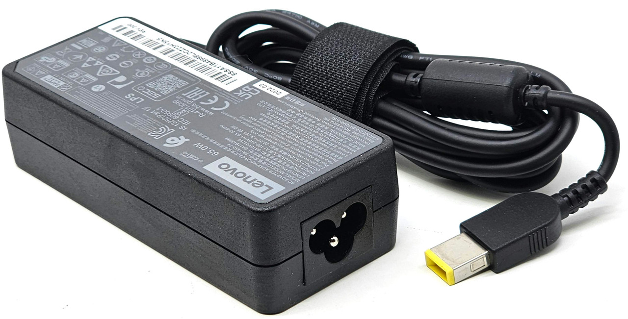 ADLX65NDC3A - 65W 20V 3.25A Slim Yellow Square Tip AC Adapter for ...