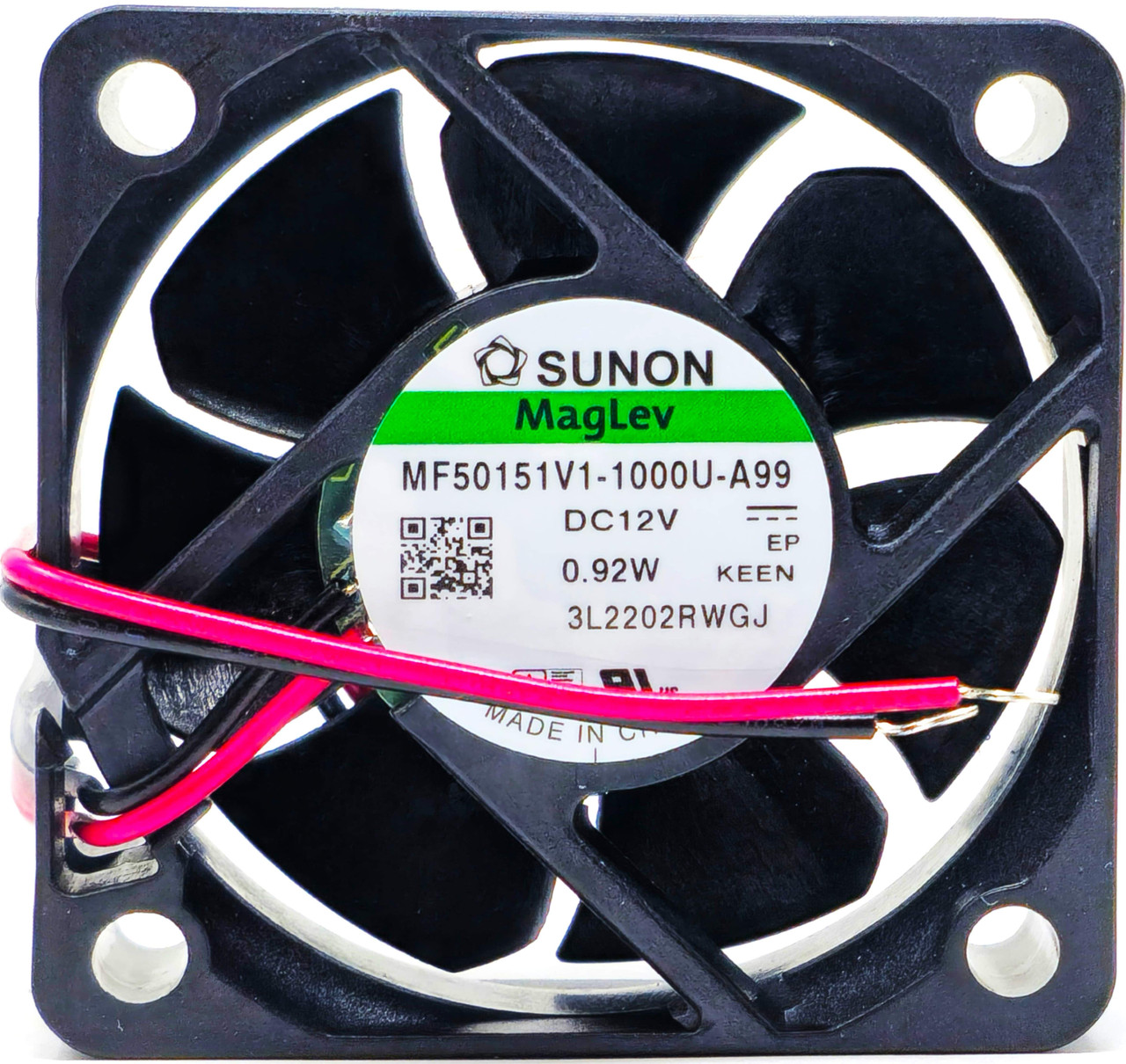 MF50151V1-1000U - 50x50x15mm 5015 DC12V 0.07A 0.92W 2-Lead Wires ...
