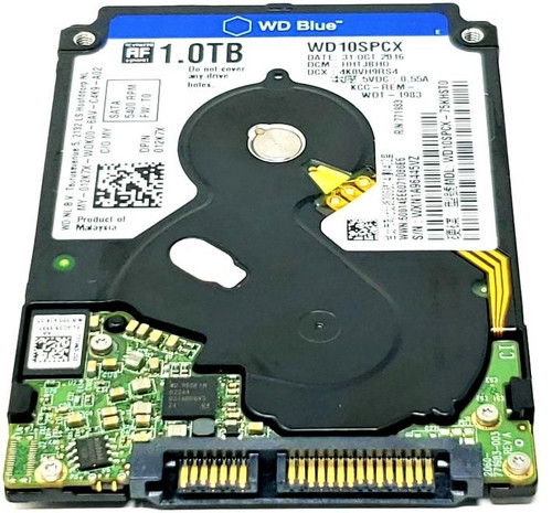 Western Digital WD10SPCX-60KHST0 - 1TB 5.4K RPM SATA 7mm 2.5" Hard ...