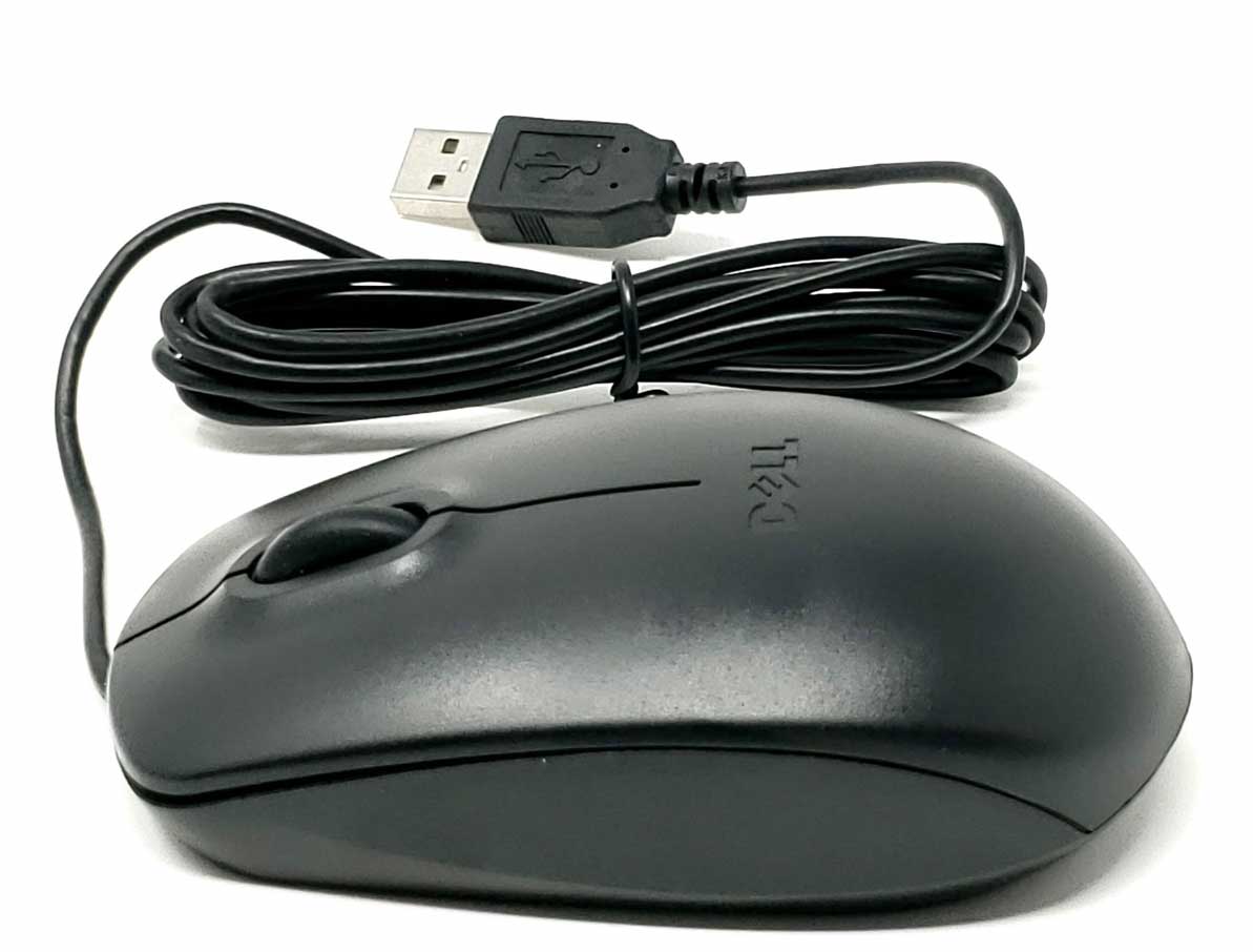 Dell MS111-L - Black Optical 3-Button Scroll Wheel USB Mouse for Dell ...