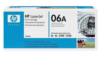 HP C3906A - Black 2500 Yield # 06A Toner Cartridge - CPU Medics