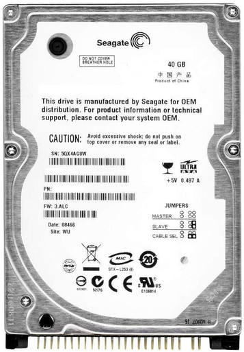 Seagate ST94011A - 40GB 5.4K RPM IDE PATA ATA 2.5" Laptop Hard Drive ...