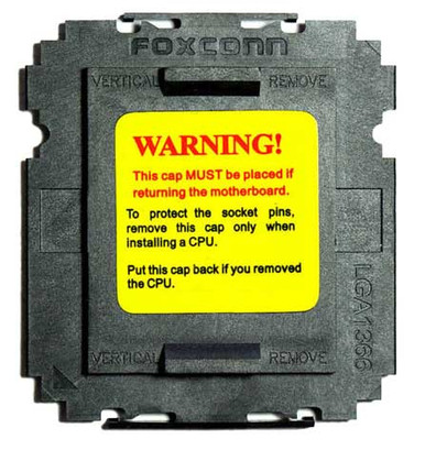 Processors: Foxconn LGA1366 CPU Socket Protector Cover - CPU Medics