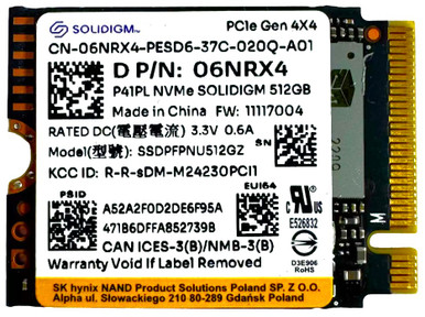 P41PL - 512GB PCIe NVMe M.2 2230 Gen4x4 Solid State SSD - CPU Medics