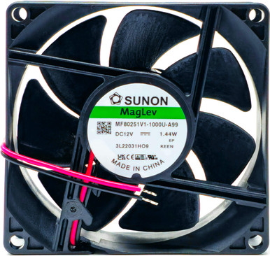 Sunon MF80251V1-1000U-A99 - 80x80x25mm 8025 DC12V 0.12A 1.44W 2-Lead ...