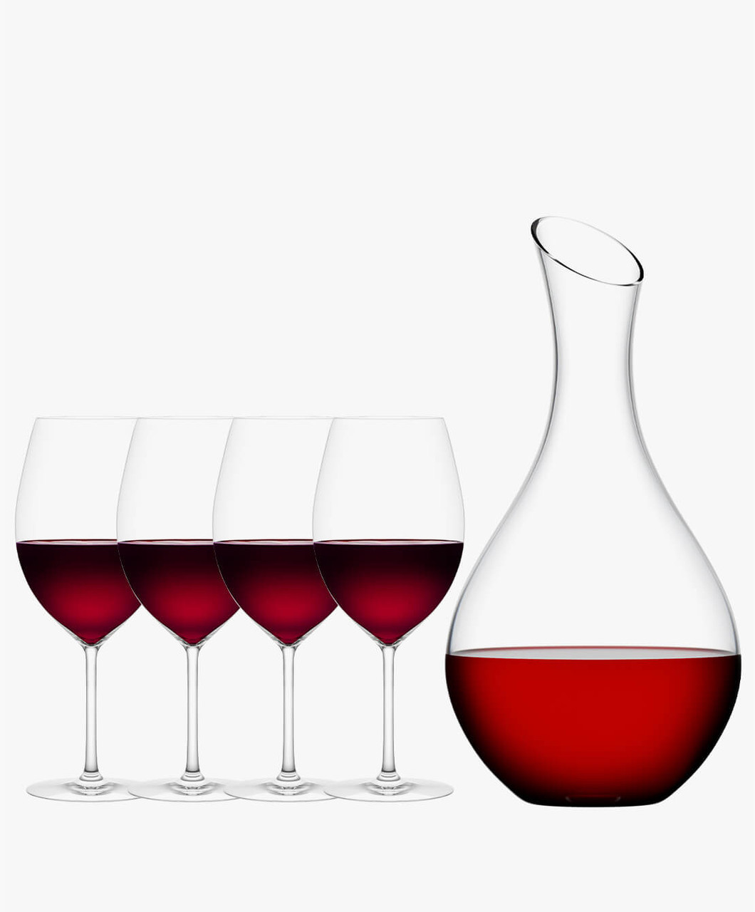 PLUMM RED A & SPRING DECANTER GIFT SET (4 Glasses + 1 Decanter)