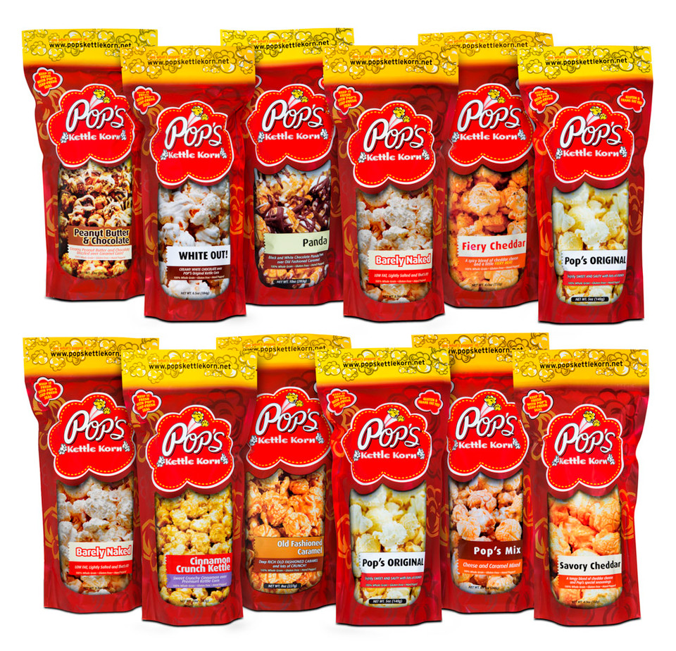 Pop's 4 Pack Large - Pops Kettle Korn