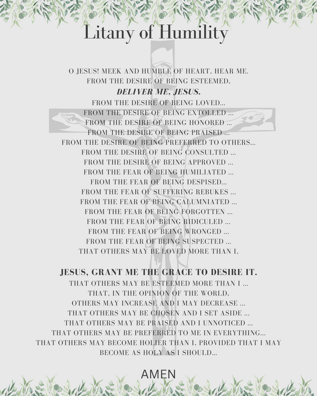 Litany of Humility
