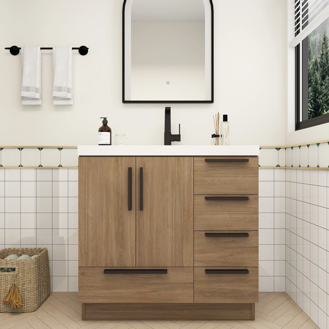 36" Inch Bathroom Vanities with Sink | Moreno Bath Modern Vanities
