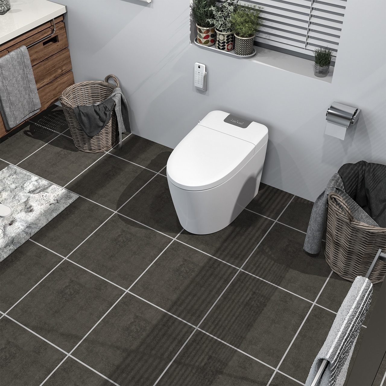 T162A Smart Toilet | Adjustable Water Temperature & Pressure, Warm Air ...
