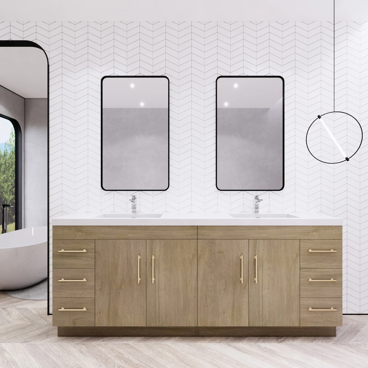84" Inch Bathroom Vanities with Sink Included | Moreno Bath Bathroom ...