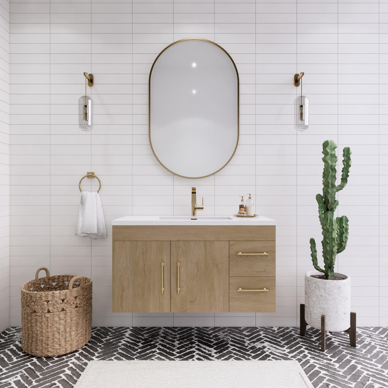 42" Inch Bathroom Vanities | Moreno Bath Modern Floating & Freestanding ...