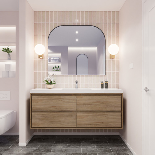 Sage 60 Single Sink Wall Mounted Modern Vanity