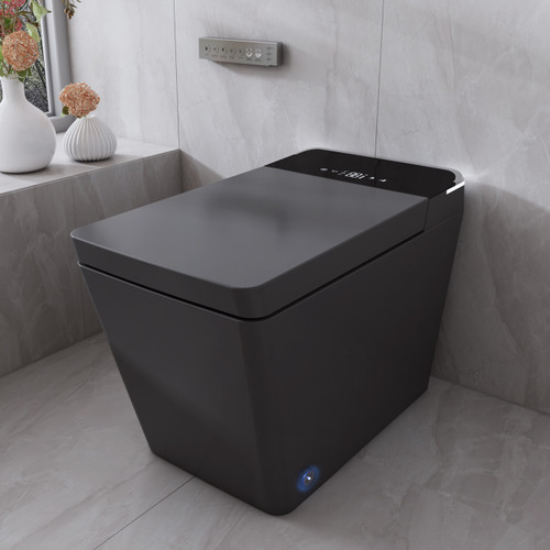 T126 Matte Gray Smart Toilet with LED Screen & Bidet - Moreno Bath