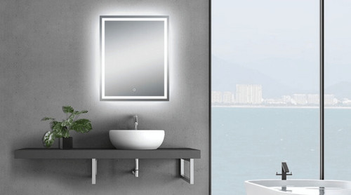 Twinkle 32'' Polished Edge Frosted Panel LED Mirror (MOA502) for Vanity ...