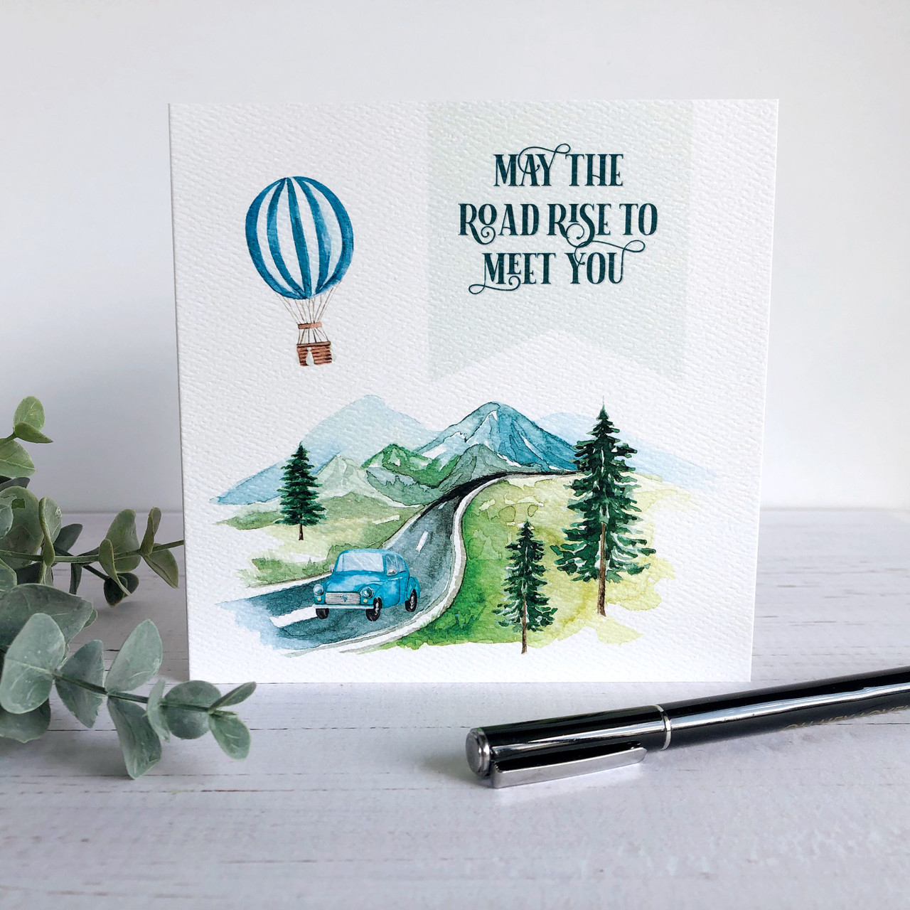 Watercolor Landscape Graduation Card - Especially Yours Designs