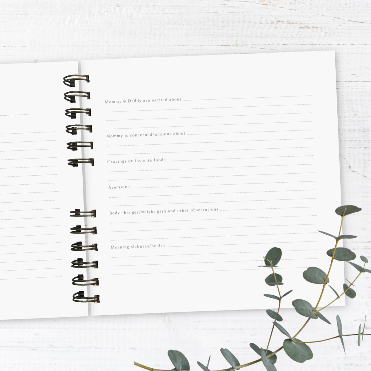 Swiss Crosses Neutral Wire Bound Baby Book | READY TO SHIP - Especially ...