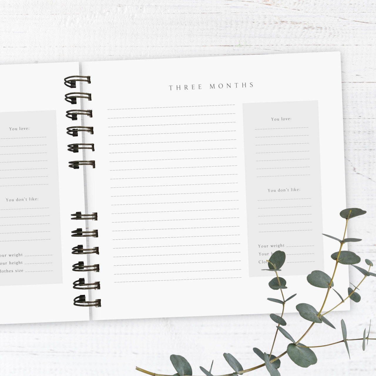 Swiss Crosses Neutral Wire Bound Baby Book | READY TO SHIP - Especially ...
