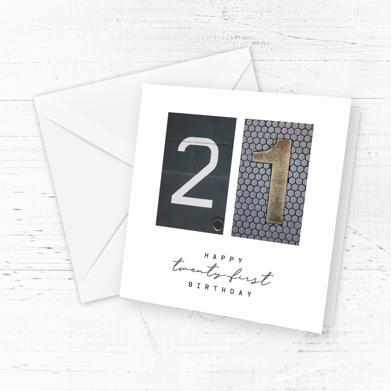 Twenty-First Birthday Card - Especially Yours Designs