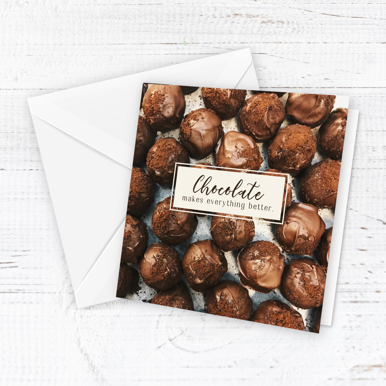 Chocolate Get Well Card - Especially Yours Designs