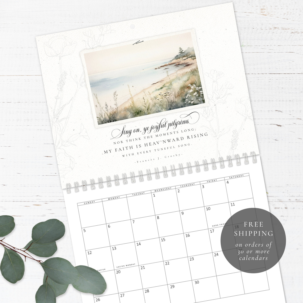 Lakes & Oceans Wall Calendar // Ready to Ship - Especially Yours Designs