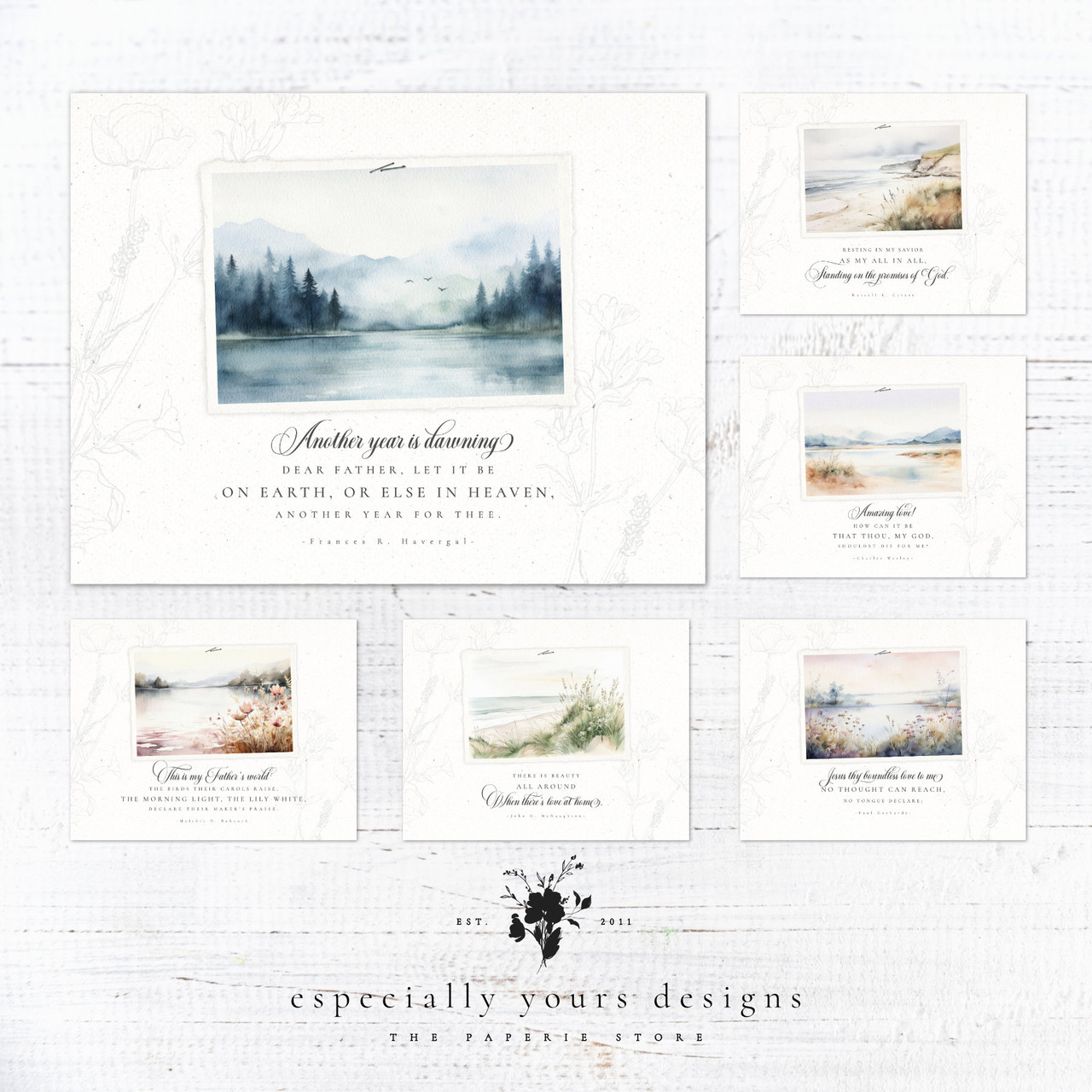 Lakes & Oceans Wall Calendar // Ready to Ship - Especially Yours Designs