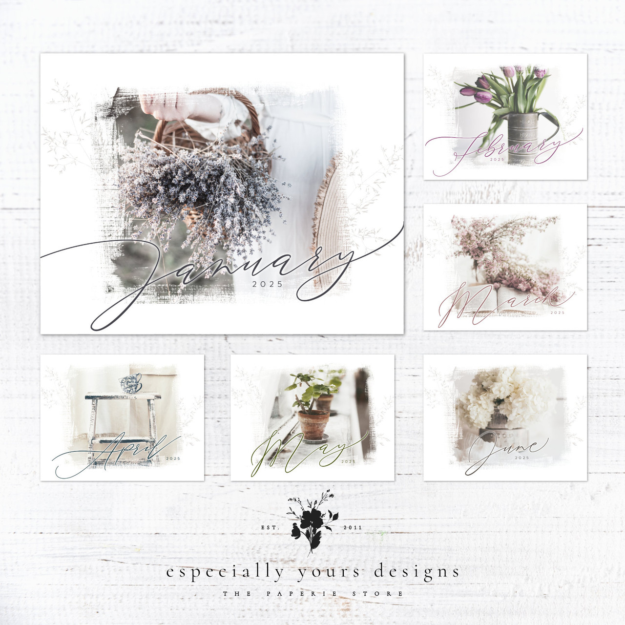 Cottagecore Wall Calendar - Especially Yours Designs