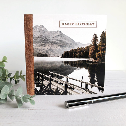 Rustic Landscape Birthday Card - Especially Yours Designs