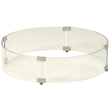 Round Glass Wind Guard 22.5"