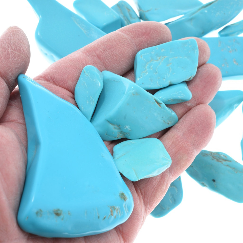 Sleeping Beauty Blue Turquoise Cultured Rough $.50 per Gram 1/2 Pound ...