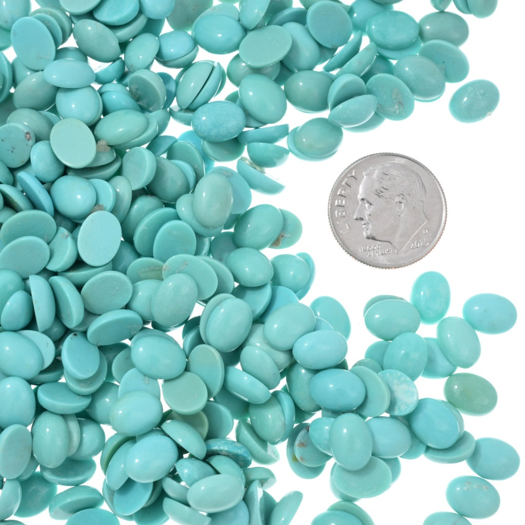 Sleeping Beauty Turquoise Cabochons Stabilized Unbacked Oval 6x8mm 50ct ...