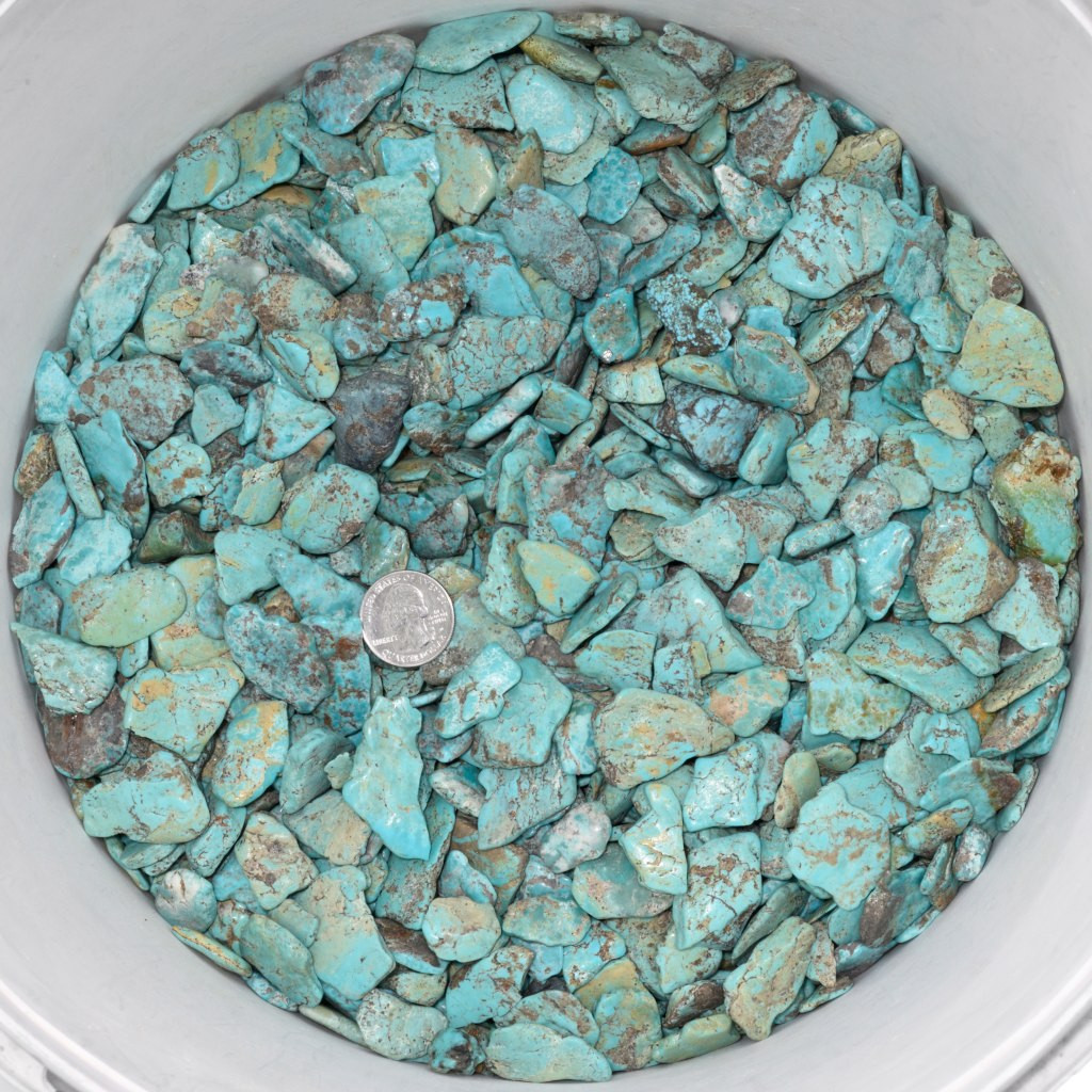 Sky Blue Sonoran Turquoise Nuggets Medium Sizes 1 Pound Lot 45210