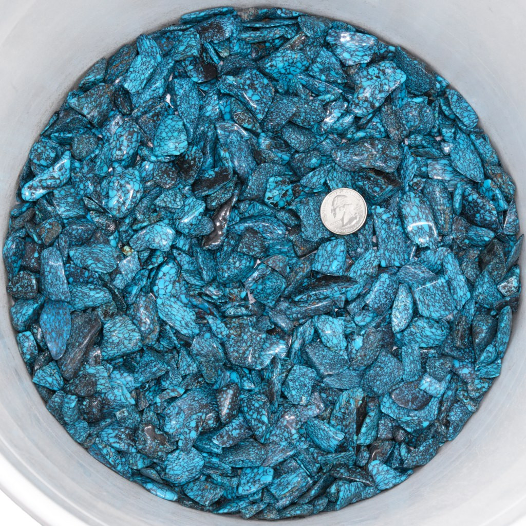 Lander Blue Spiderweb Turquoise Gibbsite Rough $.50 per Gram 35547