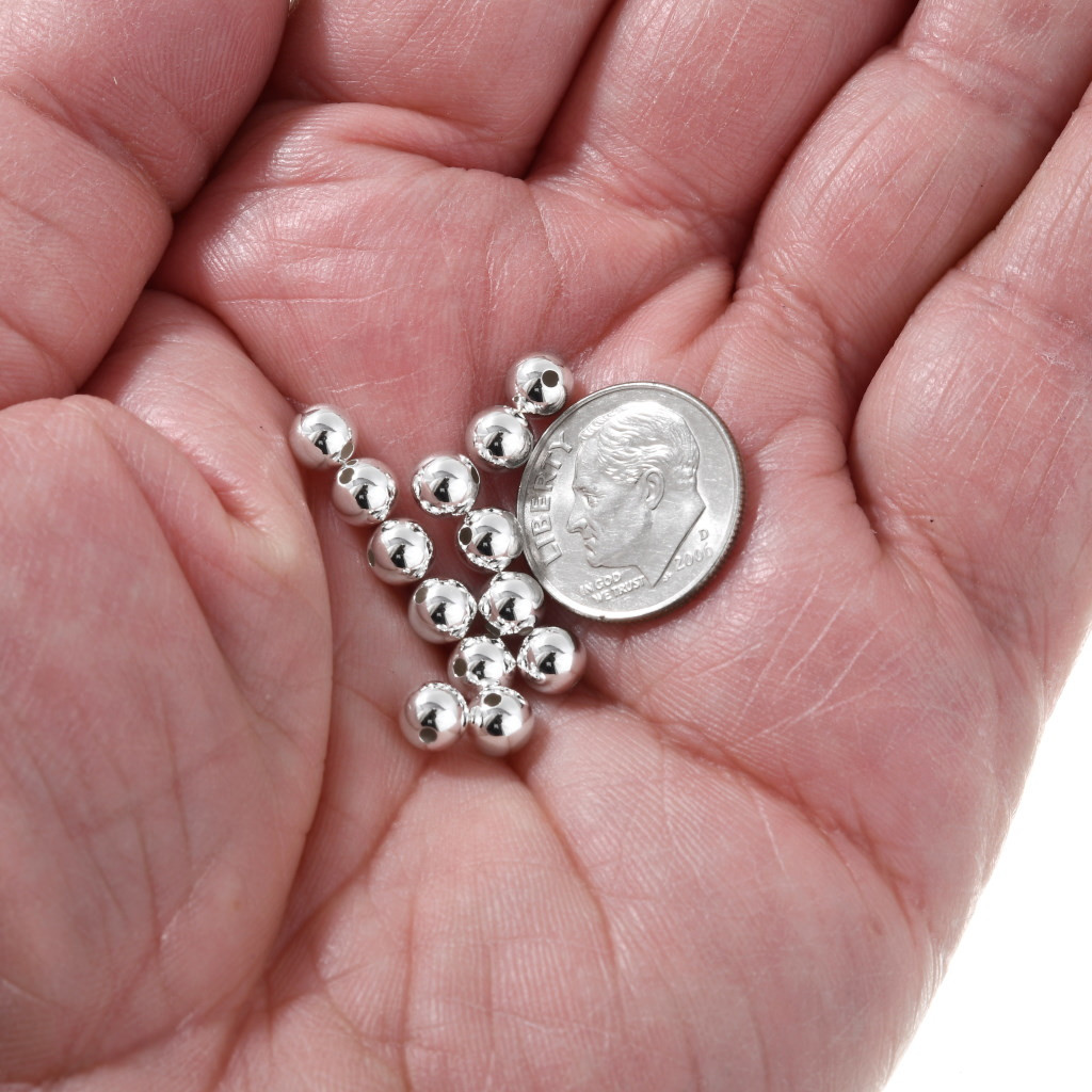 Sterling Silver Seamless Beads 5mm 37122