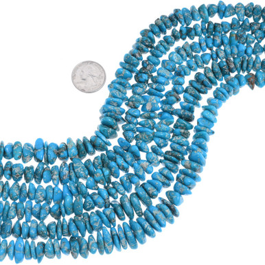 Super Blue Natural Turquoise Beads Kingman Nuggets 9-16mm 45191