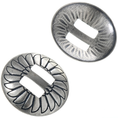 Sterling Silver Slide-On Concho Disk 3/4