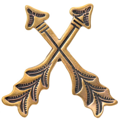 Crossed Arrows Brass Symbol Part 1-1/4" 36128