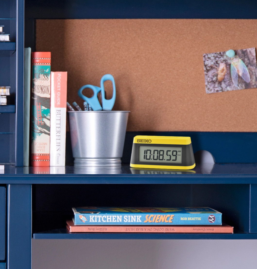 Seiko QHL062YLH Victory Marathon Desk Alarm Clock | Yellow