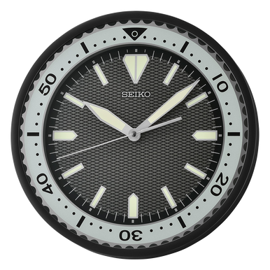 12" Watch Dial Wall Clock, Silver QXA791TLH - Seiko Clocks