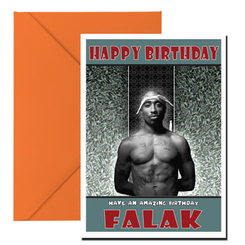 Personalised Tupac Birthday Card - Personalised Cards