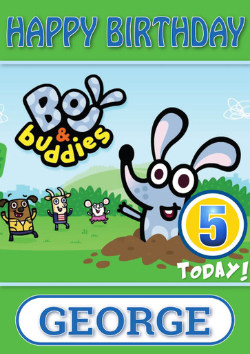 Boj 2 Kidshows Birthday Card - Personalised Cards