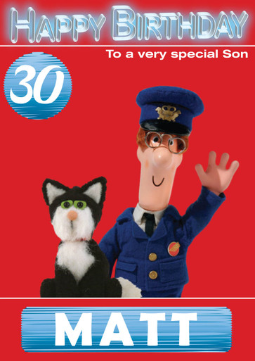 Postman Pat 1 Kidshows Birthday Card - Personalised Cards